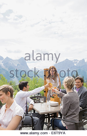 Business people toasting each other at networking event Stock Photo - Alamy