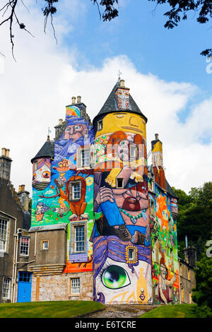 Kelburn Castle near Fairlie, Largs, Ayrshire, Scotland, a 16th century ...