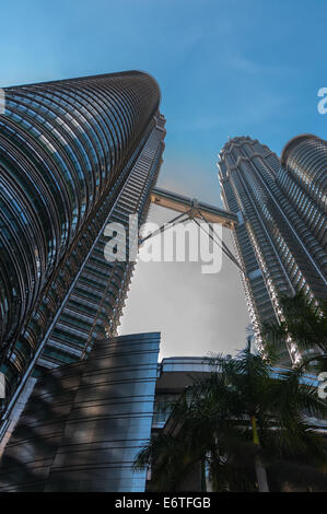 KLCC from below during morning Stock Photo - Alamy