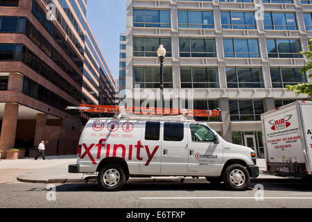 Comcast Xfinity utility work van - USA Stock Photo - Alamy