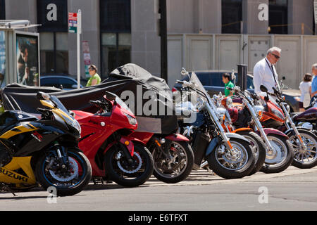 Street parked motorcycles - Washington, DC USA Stock Photo - Alamy