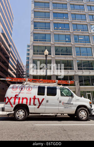 Comcast Xfinity utility work van - USA Stock Photo - Alamy