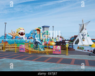 Amusement park in Rhyl Denbighshire Wales UK Stock Photo - Alamy