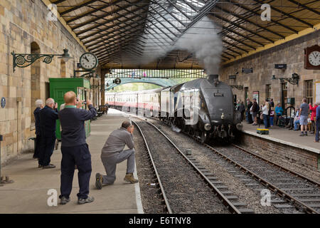 Steam Trains At Pickering Station On The North Yorkshire Moors Railway ...