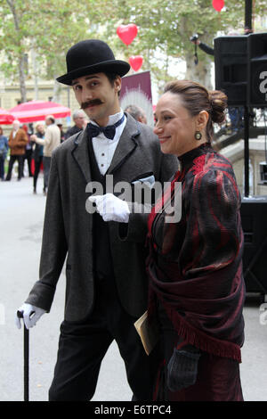 The event Zagreb Time Machine, there was a promenade of the old city ...