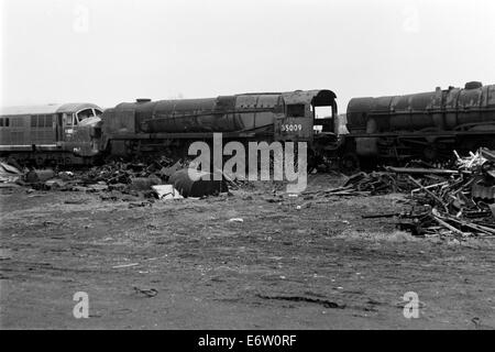Scrapped Steam Locomotives at the Woodham scrapyard on Barry Island in ...