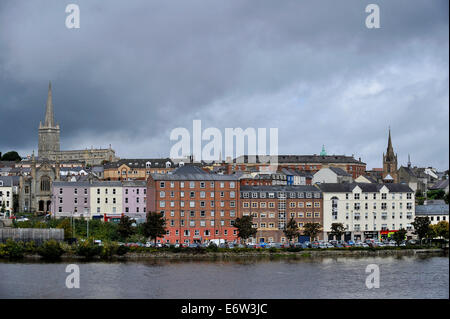 River Foyle and Foyle Embankment, Derry, Londonderry, Northern Stock ...