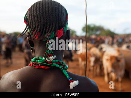 Bashada Tribe Warrior During A Bull Jumping Ceremony, Dimeka, Omo ...