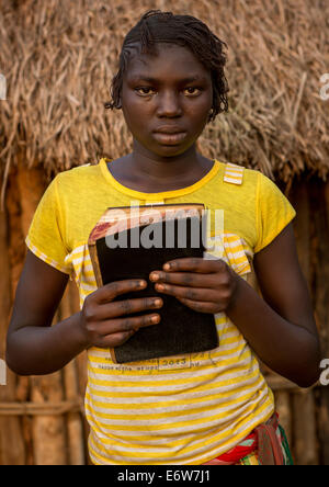 Majang Tribe Woman With Traditional Hairstyle, Kobown, Ethiopia Stock ...