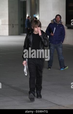 Jake Bugg seen leaving BBC House after The Andrew Marr Show. Featuring ...