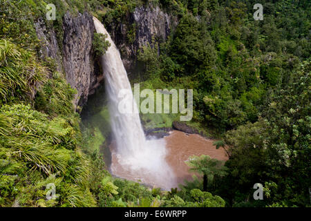 Bridal Veil Falls, Raglan, Waikato, North Island, New Zealand Stock ...