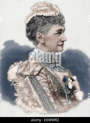 Louise of Hesse-Kassel, 1817 - 1898. German Princess and, from 15 November 1863, queen consort ...