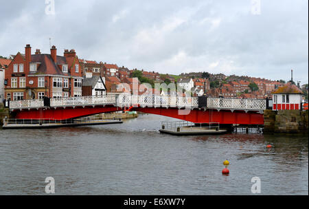 Whitby Harbour and the Swing Bridge Stock Photo - Alamy