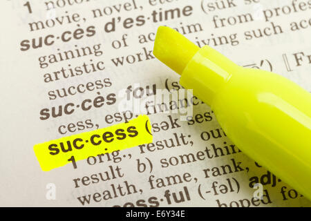 Dictionary definition of "Success Stock Photo - Alamy