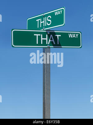Street Sign the Direction Way to Marketing Stock Photo - Alamy