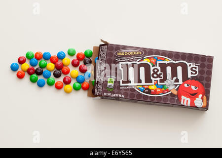 "Plain" M&M's chocolate candy. Produced by Mars, Inc Stock Photo - Alamy