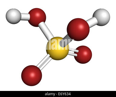 Molecular model of Sulphuric Acid Stock Photo - Alamy