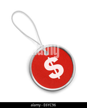 Round Green Money Tag Isolated on White Background Stock Photo - Alamy