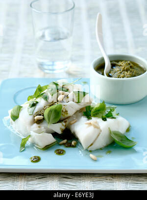 Blue ling fillet Stock Photo - Alamy