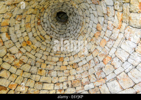 Italy Puglia Apuglia Alberobello The inside of a trullo house in Aja ...
