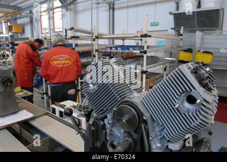 Motoguzzi motorcycle factory in Mandello Lario (Italy Stock Photo - Alamy