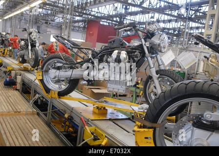 Motoguzzi motorcycle factory in Mandello Lario (Italy Stock Photo - Alamy