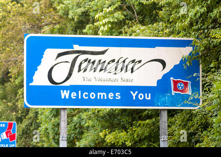 Welcome to Tennessee Sign Stock Photo: 8327696 - Alamy