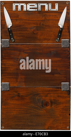 Aged menu template Stock Photo - Alamy