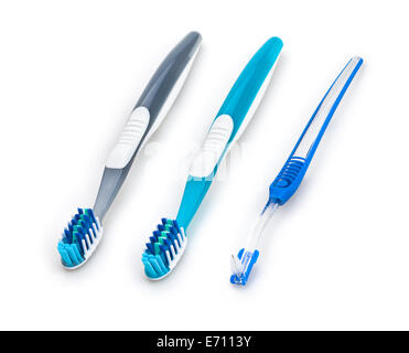 three new toothbrushes Stock Photo - Alamy