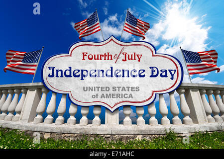 July Fourth, Independence Day, symbolism, fifty states, vector Stock ...