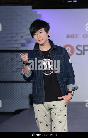 Taipei. 1st Sep, 2014. Singer JJ Lin attends a commercial activity in ...