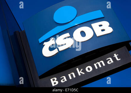 CSOB sign logo Czech Republic Stock Photo - Alamy