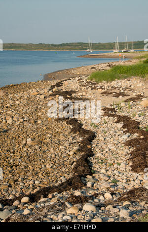 USA, Massachusetts, Elizabeth Islands, Cuttyhunk Island. Gosnold dock ...
