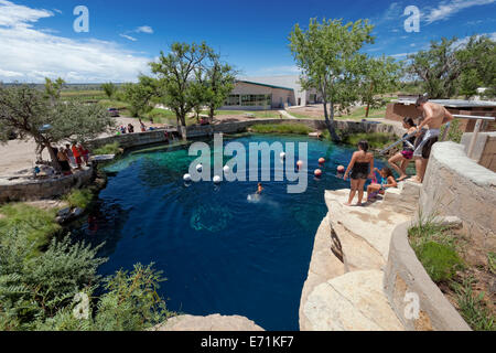 Diving the Blue Hole, Santa Rosa, New Mexico Stock Photo - Alamy