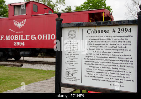 USA, Mississippi, Corinth. Crossroads Museum, famous Confederacy ...