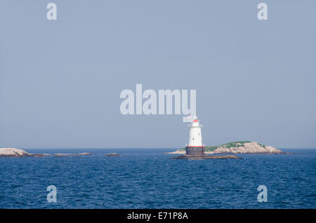 Rhode Island, Little Compton, Sakonnet River. Sakonnet Point Light aka ...