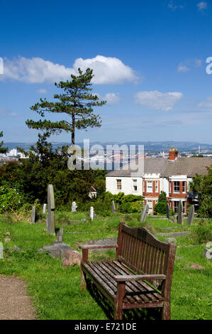 View of Cardiff Bay from the Graveyard of Saint Augustine's Church ...