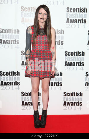 Letty Bishop arriving for the Scottish Fashion Awards 2014, London. 01 ...