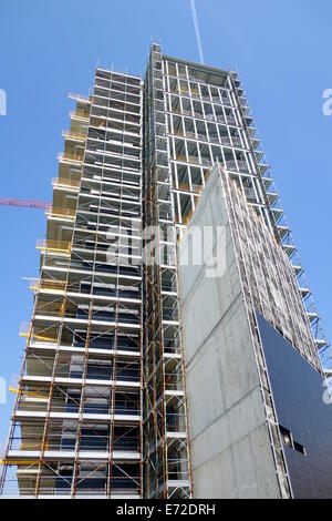 Milan, a building under construction in the courtyard is blocked by the ...