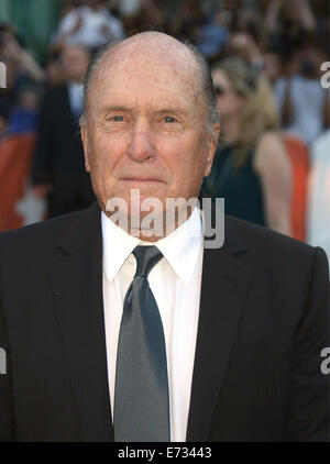 Robert Duvall, a cast member in "Get Low," arrives with his wife ...