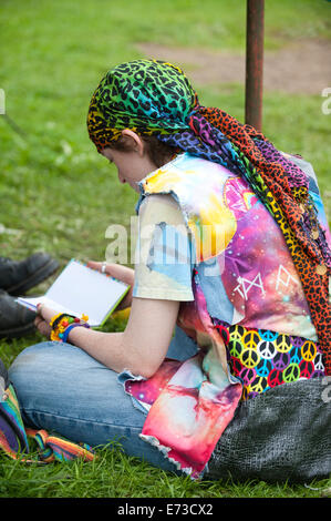 Newport, Gwent, UK. 5th September 2014. Peace activist Melanie (Mel ...