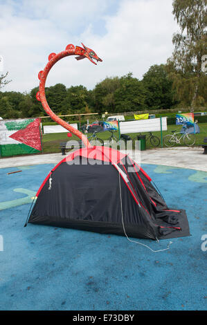 Newport, Gwent, UK. 5th September 2014. Peace activist Melanie (Mel ...