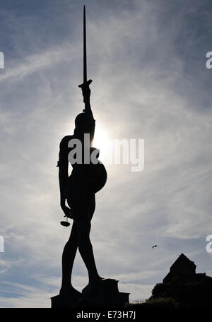Verity by Damien Hirst in Ilfracombe Stock Photo - Alamy