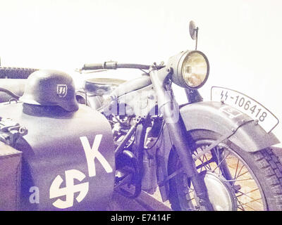 Motorcycle used by the Waffen-SS during World War II. -- The exhibition ...