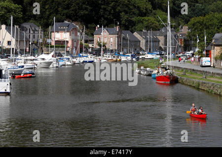 Dinan Port Brittany France River Rance Stock Photo - Alamy