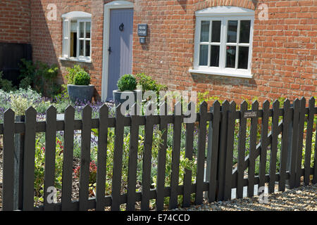 wooden fence, cottage garden, wooden fences, cottage gardens Stock ...