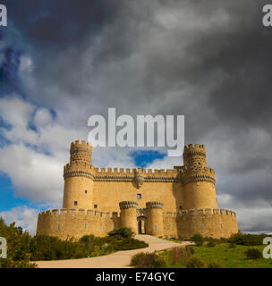 Manzanares el Real, medieval castle Stock Photo - Alamy