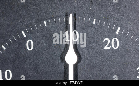 Garden thermometer showing a temperature of 10 degrees centigrade Stock ...
