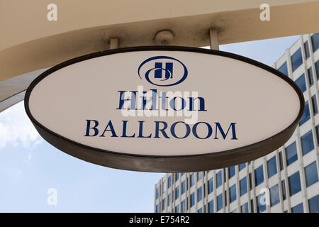 Hilton Hotel sign, Washington D.C., USA Stock Photo - Alamy