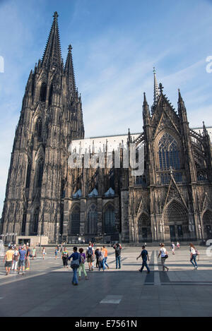 Koln, Germany: Cologne Cathedral - a masterpiece of Gothic architecture ...
